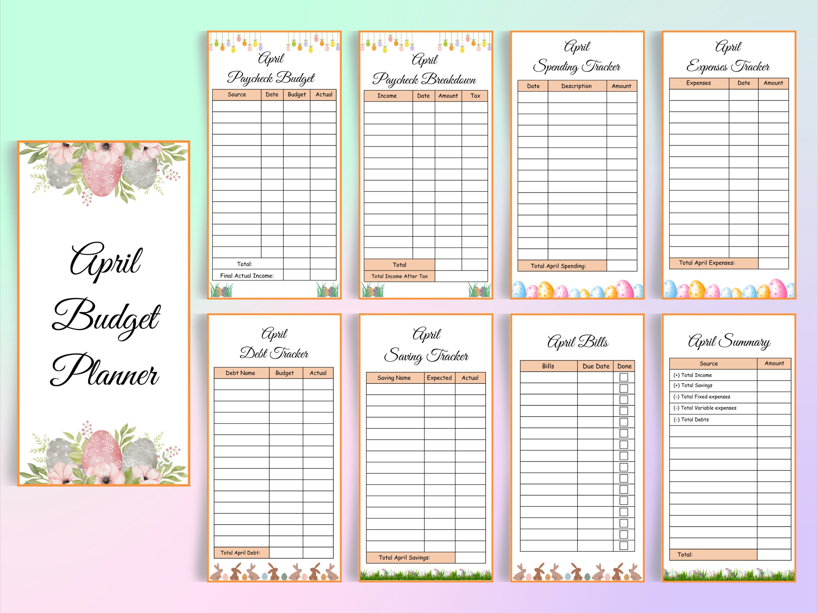 Budget Planner Printable, Budget Binder, Budget Planner, Budget Tracker ...