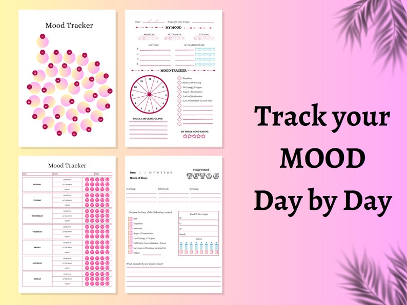 Self Care Planner Printable, Self Care Journal, Mood Tracker, Gratitude ...