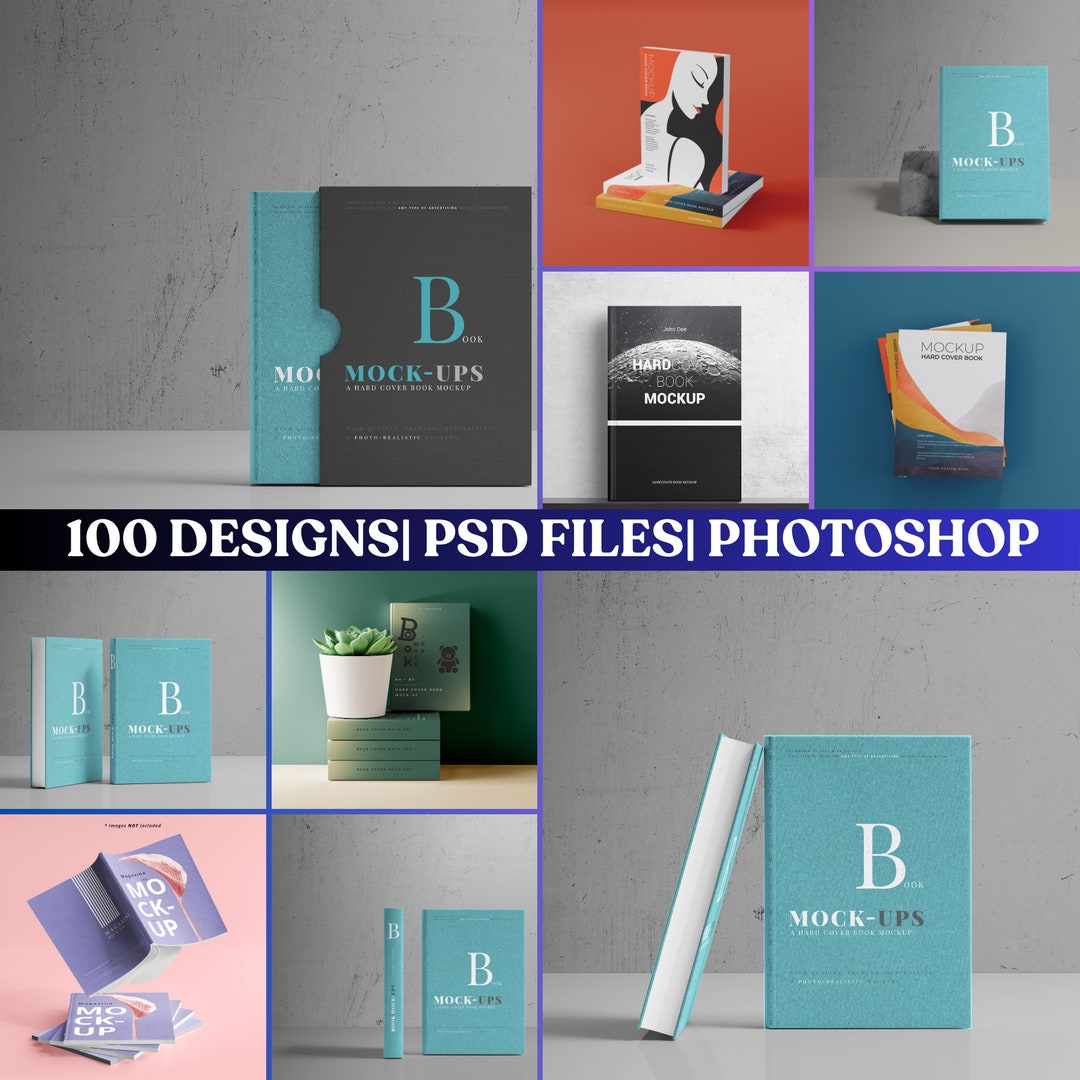 Book Mockup Bundle, Book Mockup Psd, Books Mockup, Book Cover Mockup ...