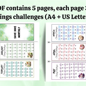 Savings Challenge, Savings Challenge Printable, Saving Challenge ...