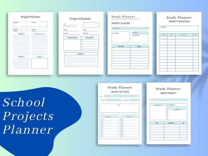 Student Planner Printable, Study Planner Printable, College Student ...