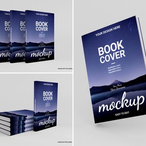 Book Mockup Bundle, Book Mockup PSD, Books Mockup, Book Cover Mockup ...