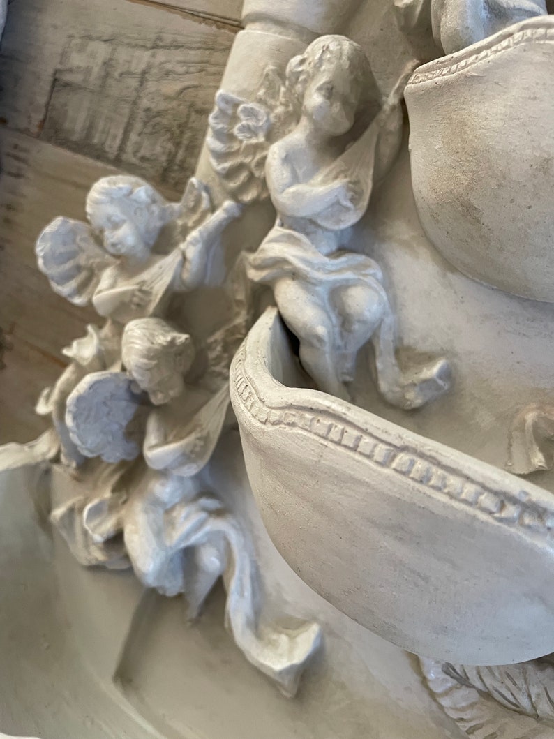 Ceramic Cherub Wall Decor Planter 16.5”x11.5” - Etsy