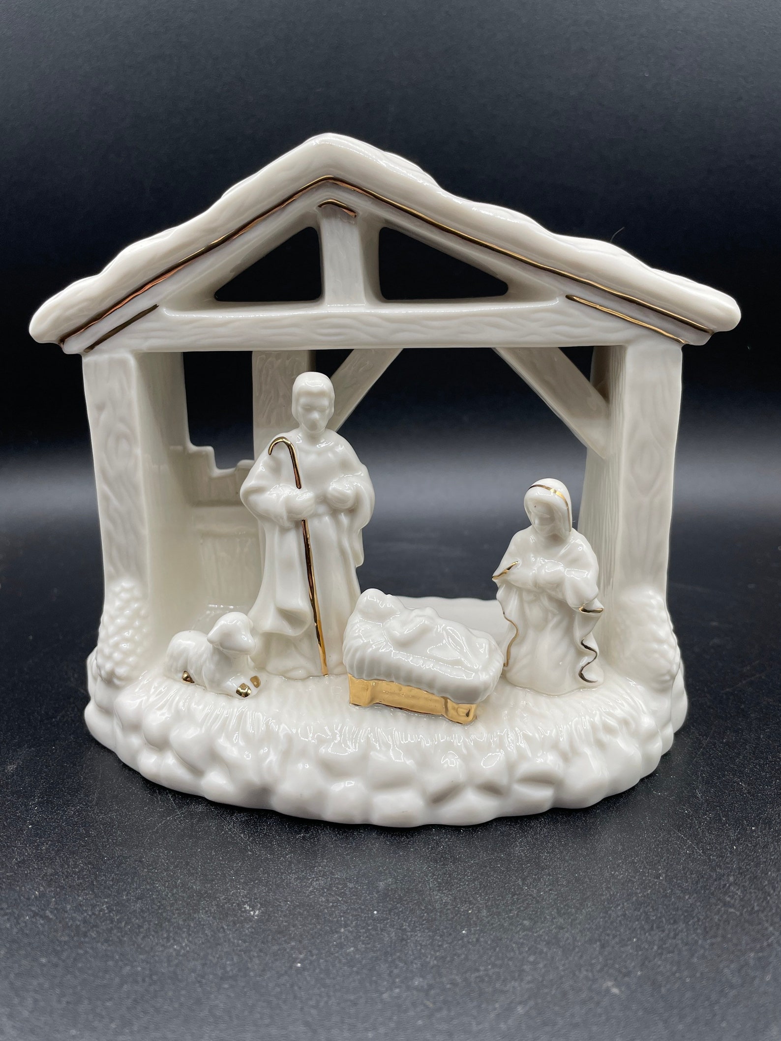 Mikasa Mini Nativity Holiday Elegance Tea Light - Etsy