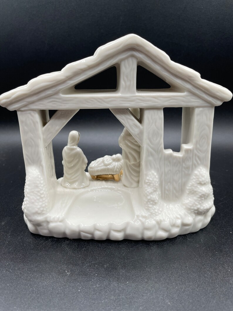 Mikasa Mini Nativity Holiday Elegance Tea Light - Etsy