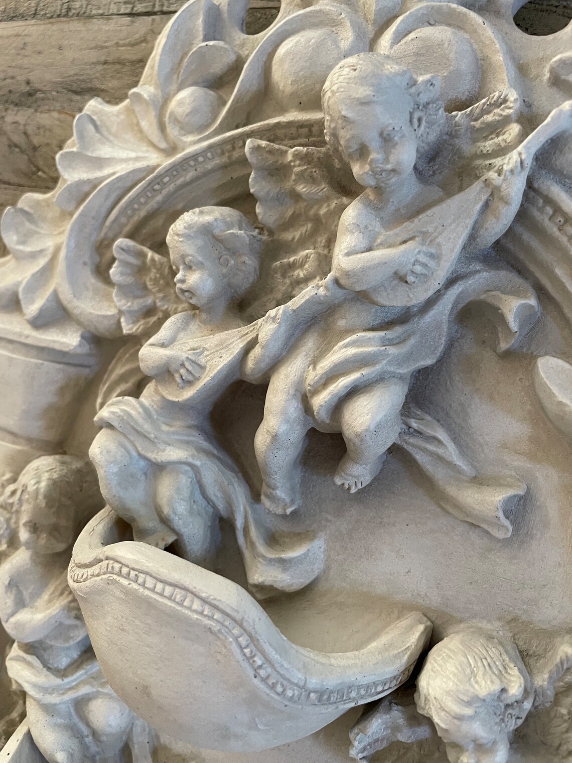 Ceramic Cherub Wall Decor Planter 16.5x11.5 - Etsy