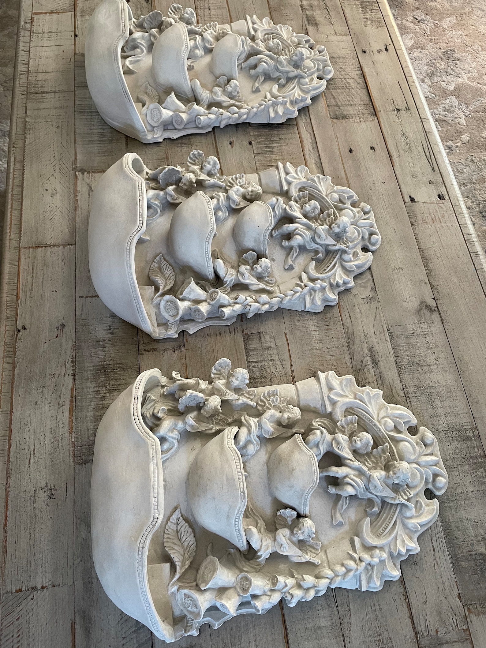 Ceramic Cherub Wall Decor Planter 16.5”x11.5” - Etsy