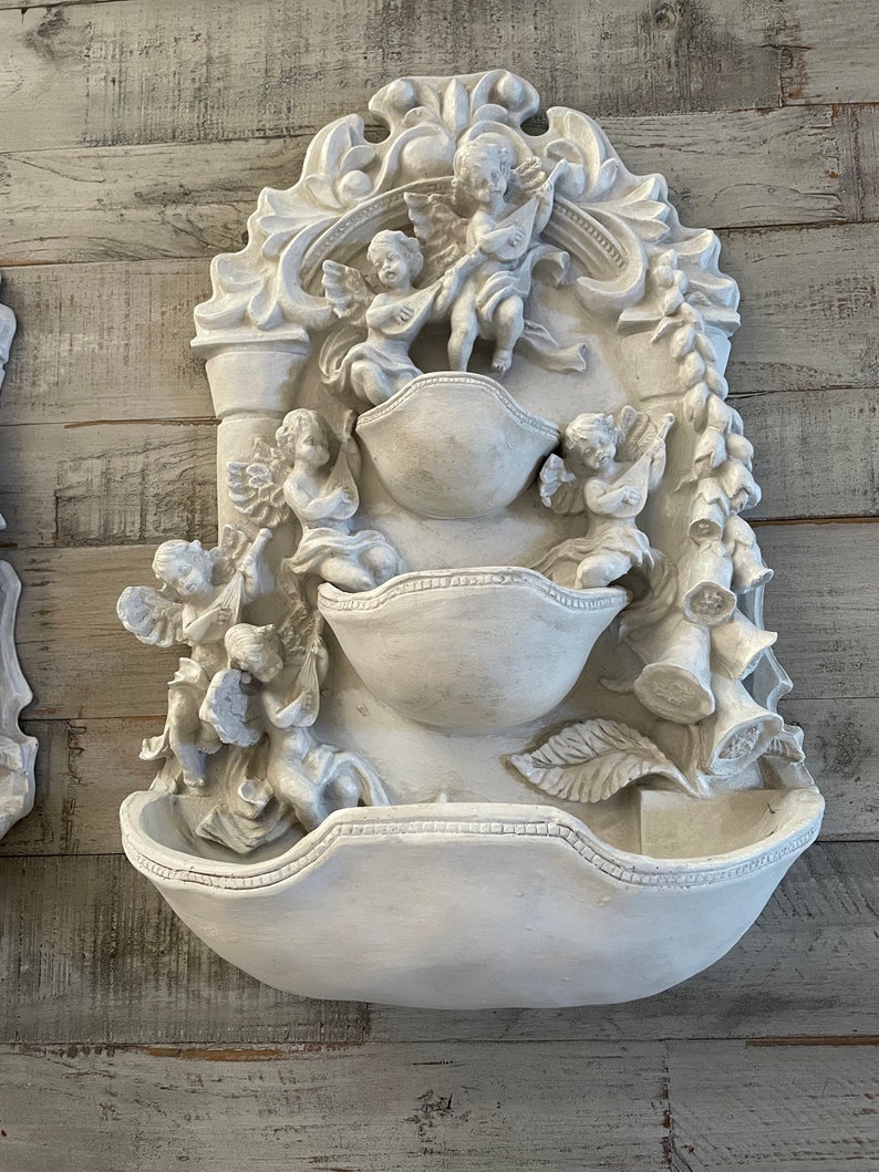 Ceramic Cherub Wall Decor Planter 16.5”x11.5” - Etsy