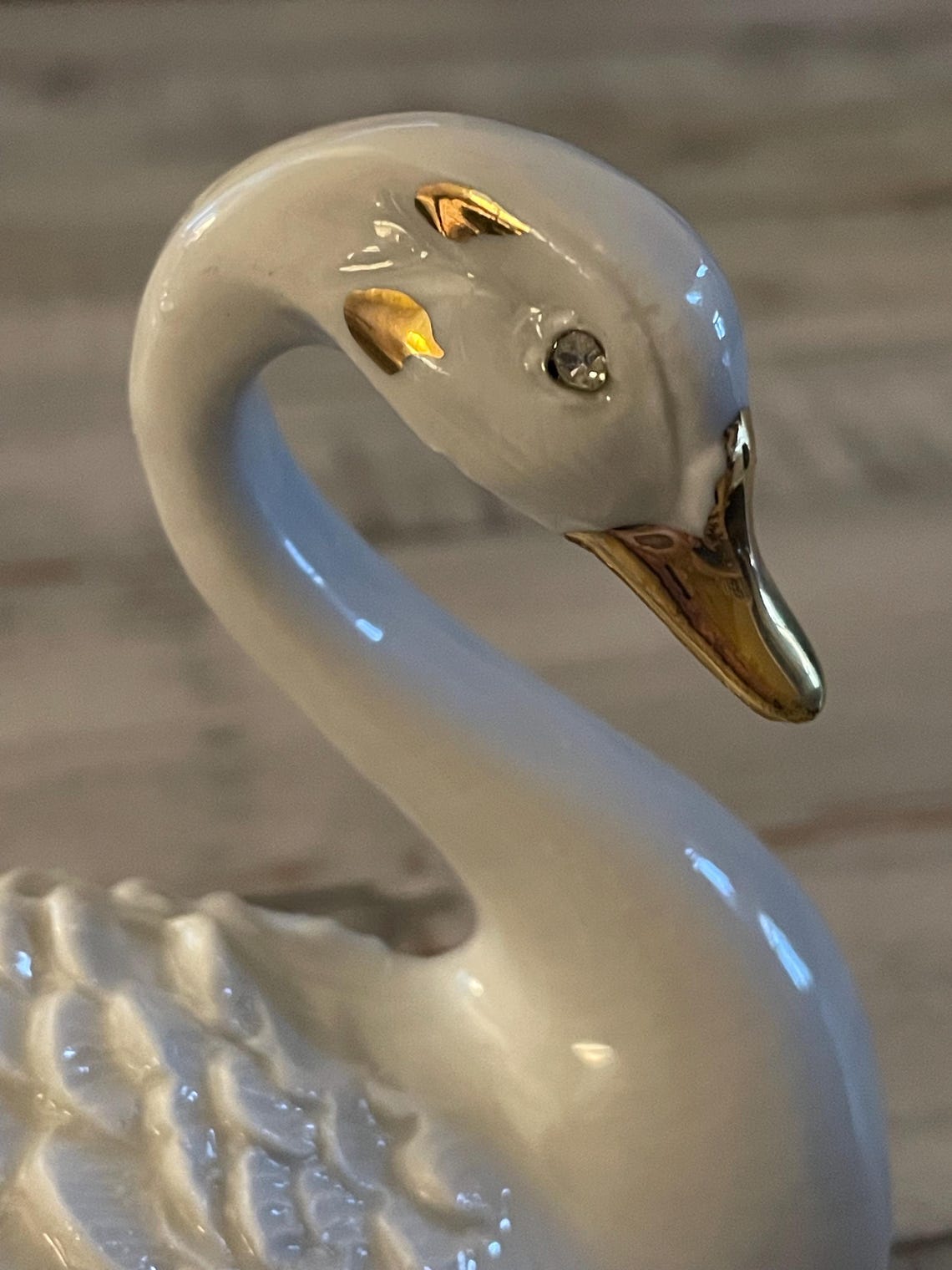 Capodimonte Swan Figurine Porcelain Italy - Etsy