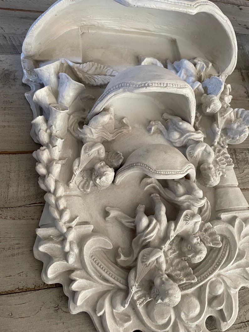 Ceramic Cherub Wall Decor Planter 16.5”x11.5” - Etsy