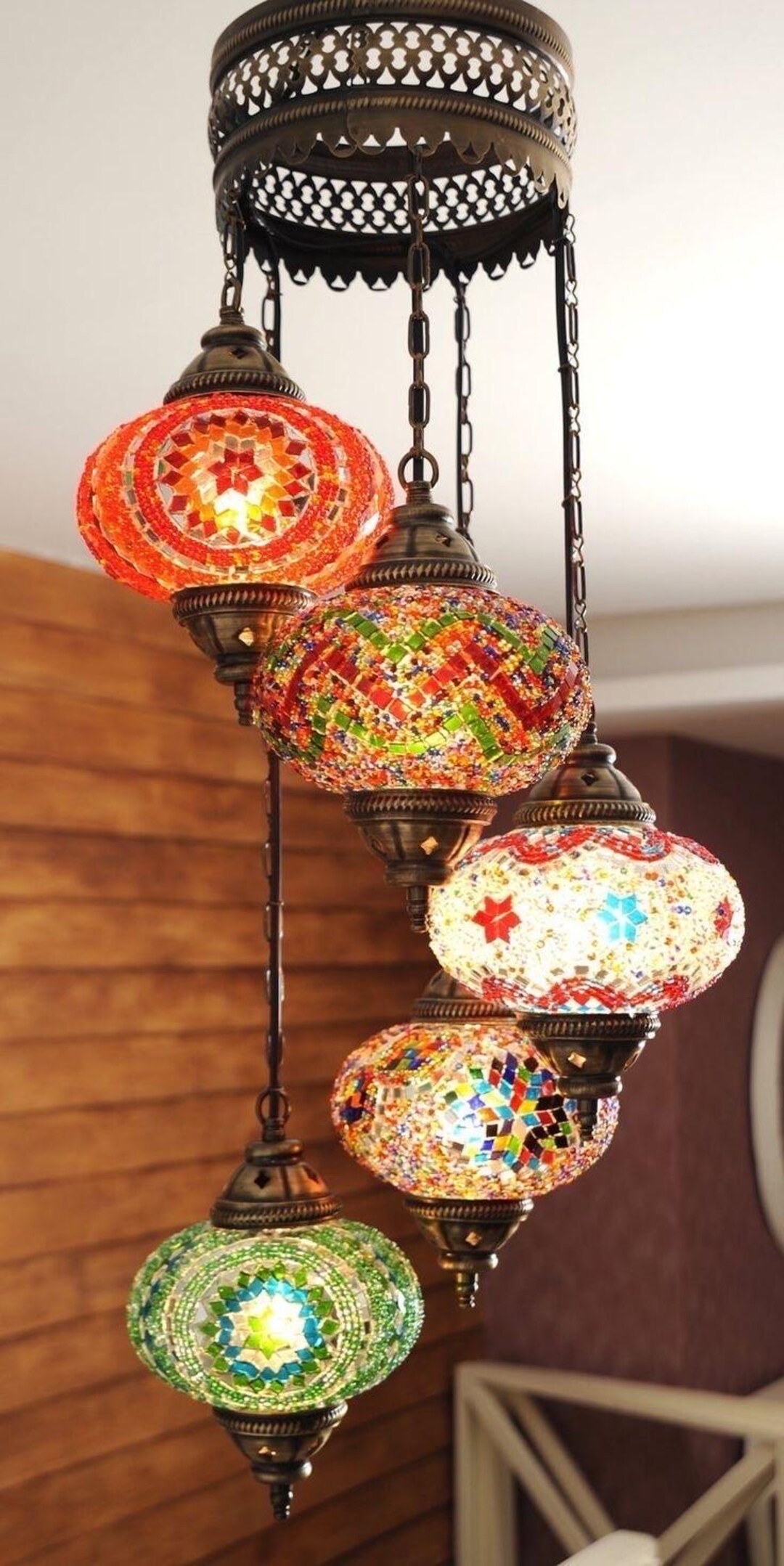Turkish Pendant Lamp, Turkish Ceiling Lighting, Turkish Pendant Lamp, 5 ...