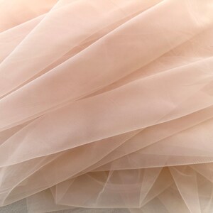 Blush Pink Stretch Fabric,wedding Tulle Fabric,prom Dress Tulle,baby ...