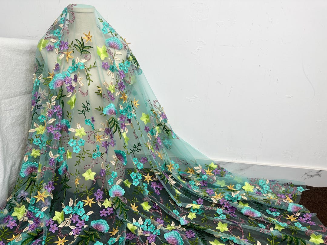 New Embroidered Floral Lace Dress Fabric,luxurious Lace Fabric,prom ...