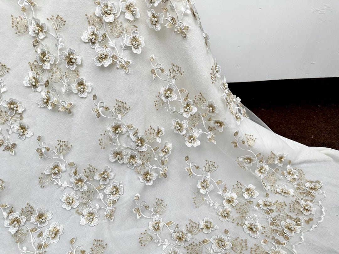 Flower Lace Fabric,prom Dress Fabric,bridal Lace Fabric,couture Party ...