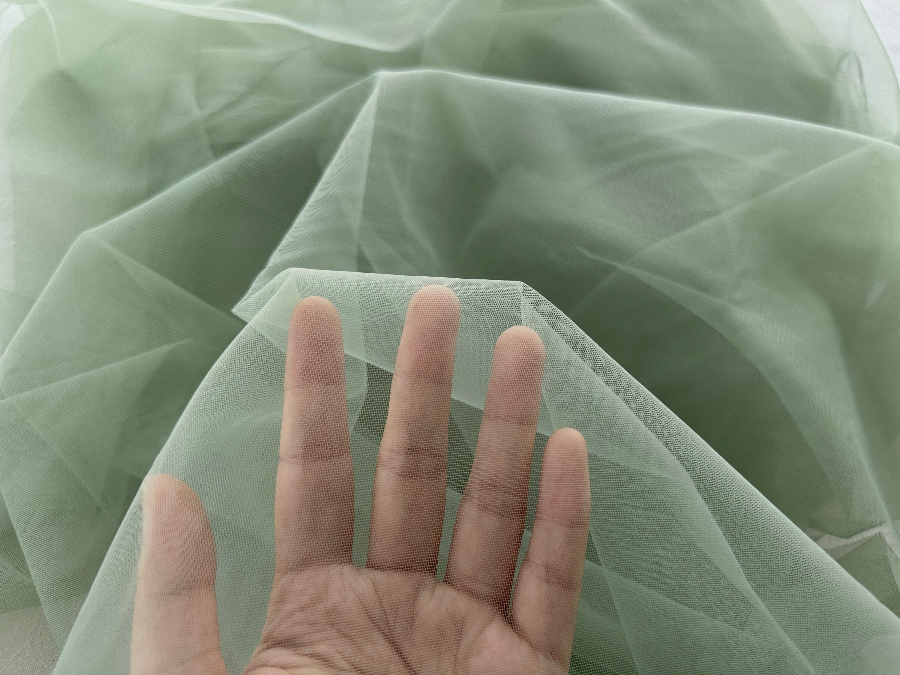 Grass Green Tulle Fabric,high Quality Fabric,prom Dress Fabric,stretch ...
