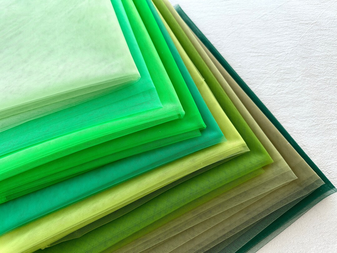 Green Wedding Veil Tulle,hard Mesh Tulle Roll,wide Mesh Gauze Fabric ...