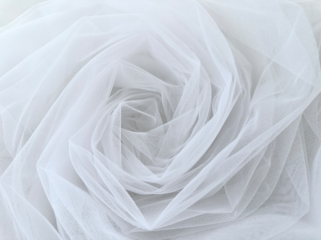 White Pleated Tulle,premium Soft Tulle,bridal Pleated Tulle,stretch ...