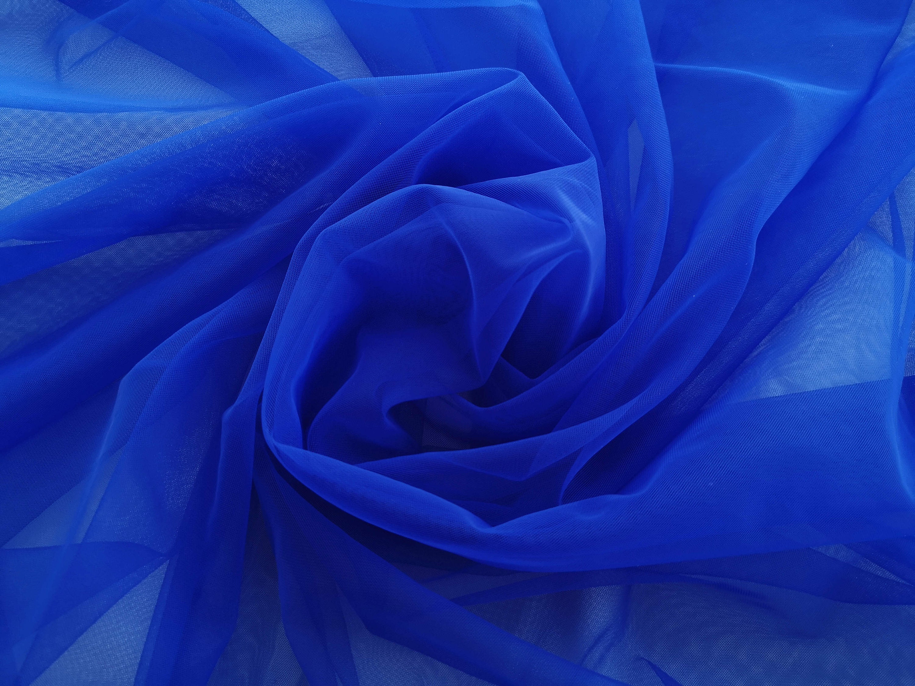 Soft Tulle Fabric,royal Blue Tulle,wedding Bridal Dress Veil Fabric ...