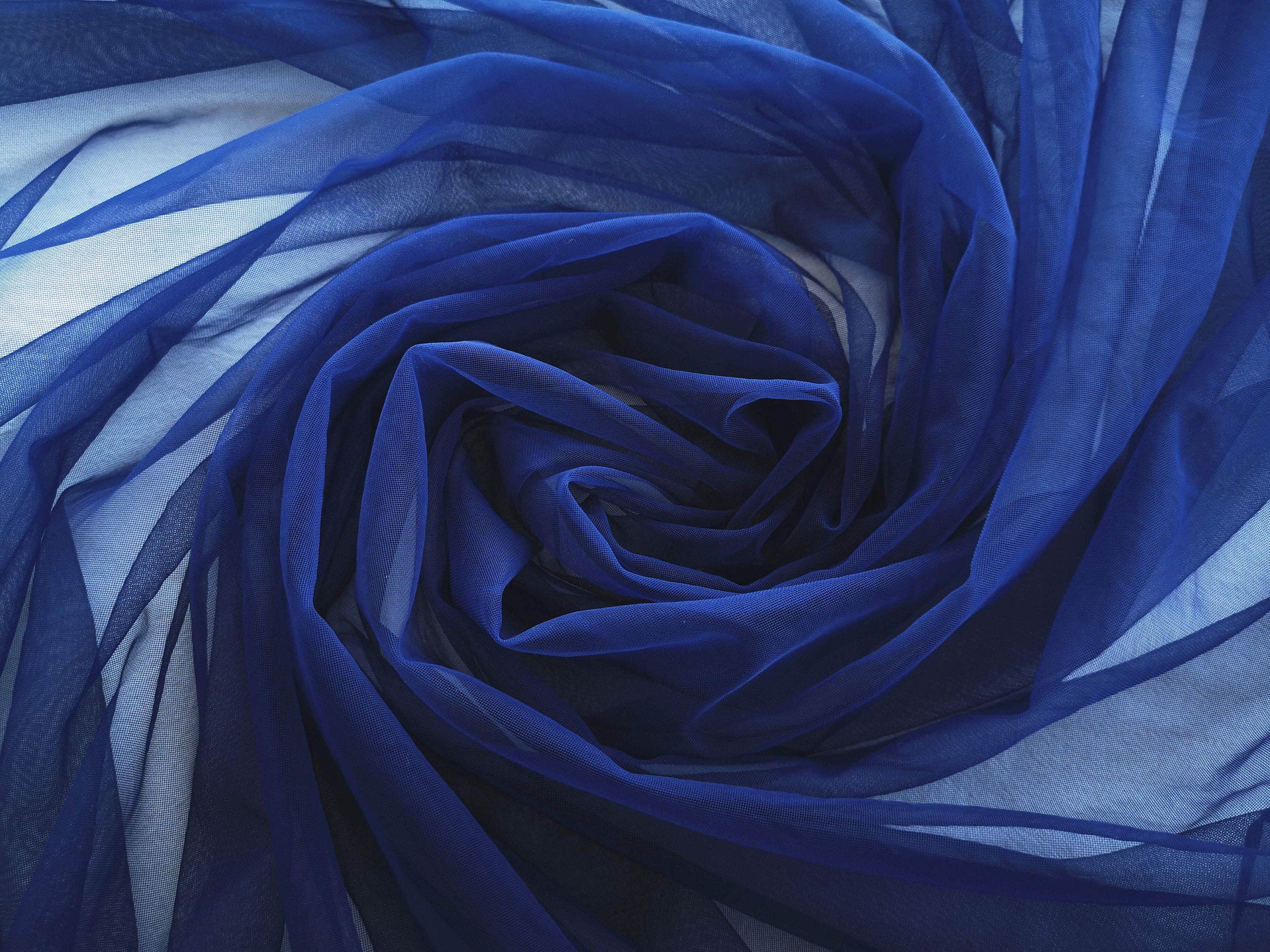 Soft Tulle Fabricroyal Blue Tullewedding Bridal Dress Veil - Etsy