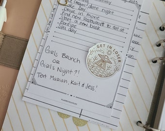 Bucket List Planner Printable PDF Instant Download 4.9x6.9 In - Etsy