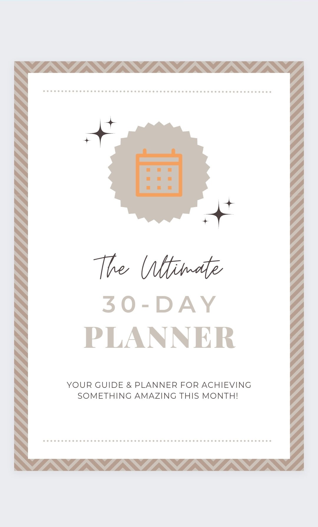 30 Day Planner A4 - Etsy