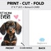 Printable Best Dog Mom Ever Card, Dachshund Mother’s Day, 5x7 Greeting ...