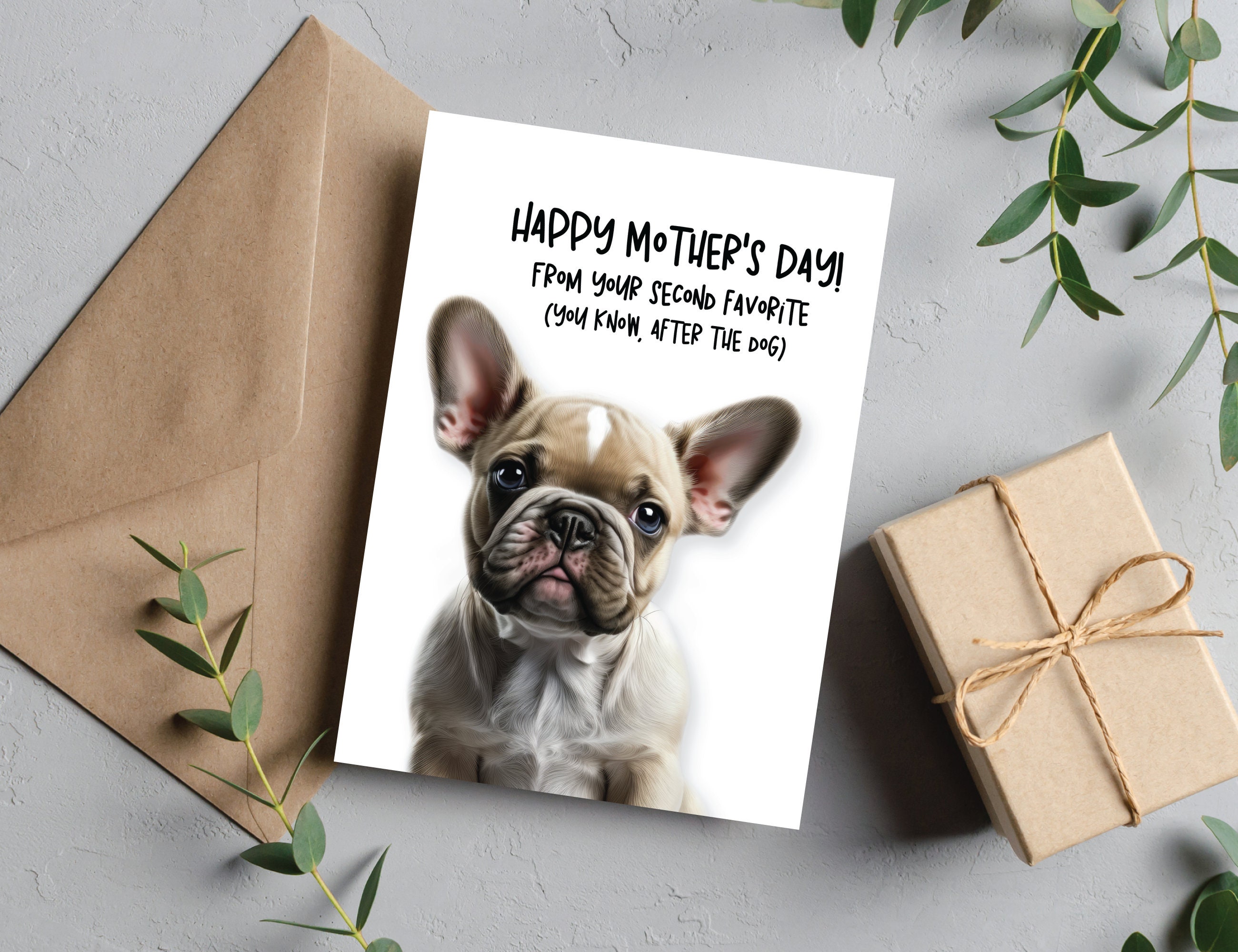 PRINTABLE Mother’s Day Card, French Bulldog, Dog Mom, Frenchie, Mother ...