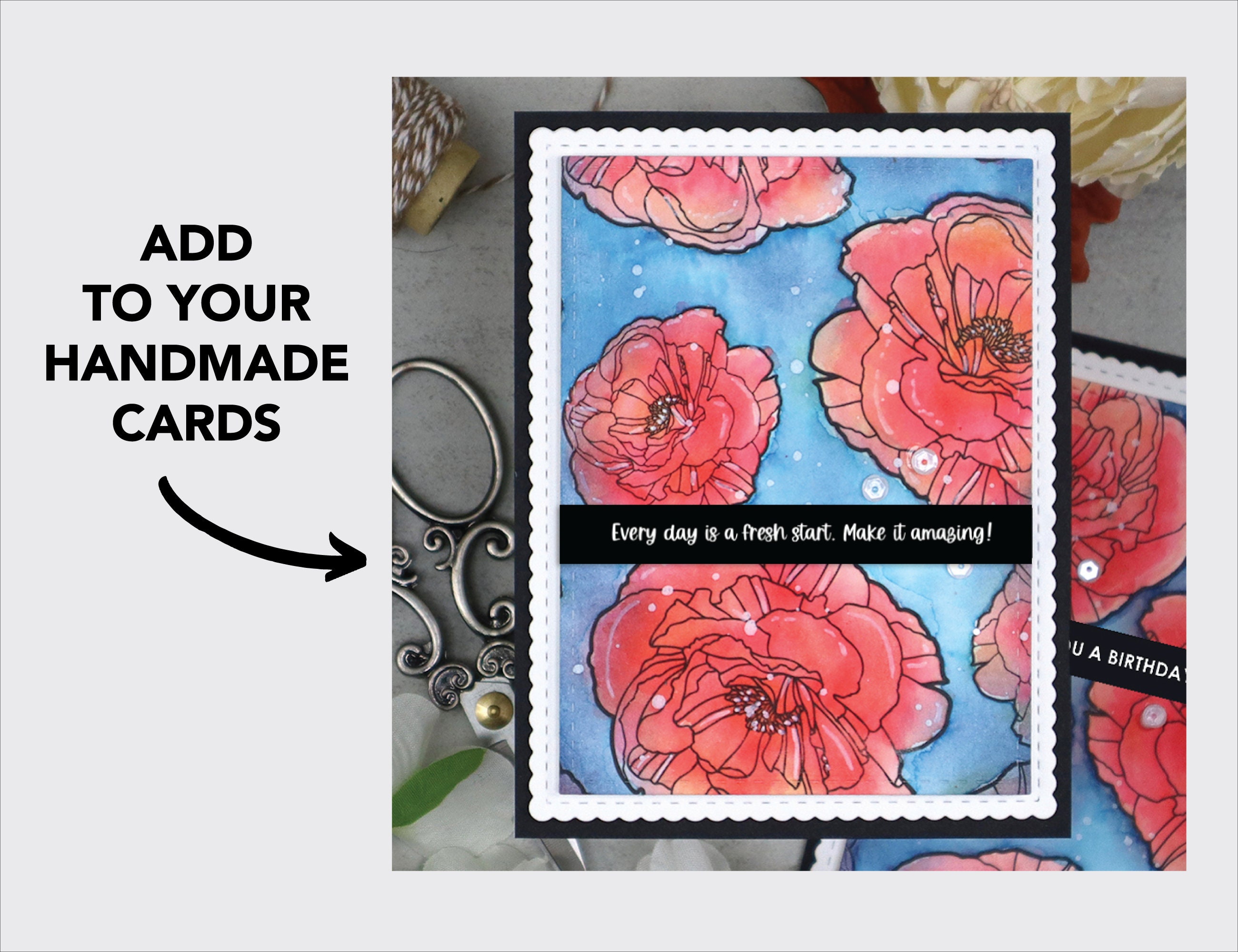 Printable Uplifting Sentiment Strips | Volume One | Black & White ...