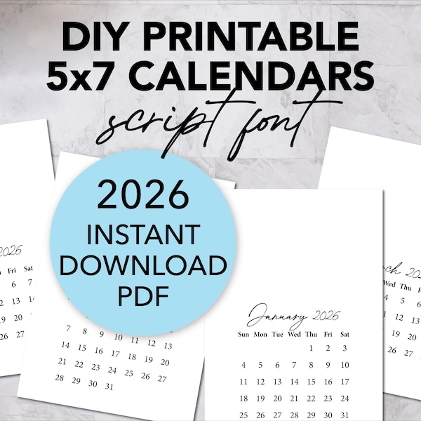 Calendar Stamp - Etsy