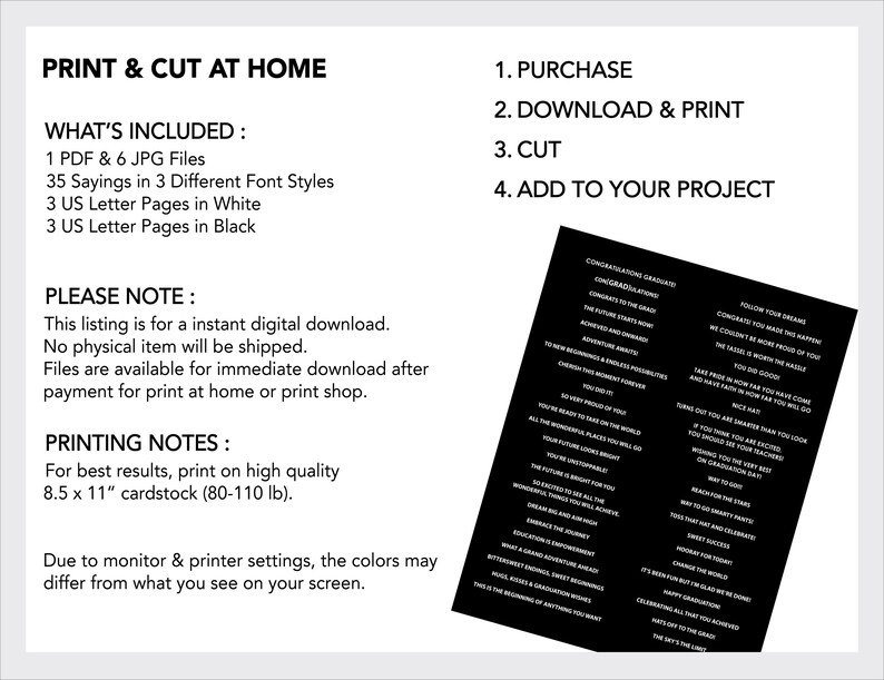 Printable Proud of You - Congrats - Graduation Sentiment Strips ...