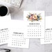 Printable BLANK DIY Calendar 2024 / Printable Mini Desk Calendar for ...