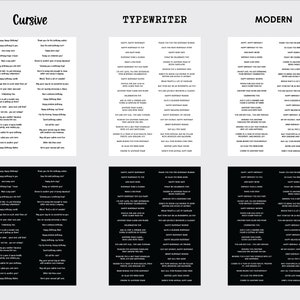 Printable Birthday Sentiment Strips | Volume One | Black & White ...