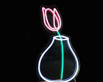 Neon Sign Vase - Etsy