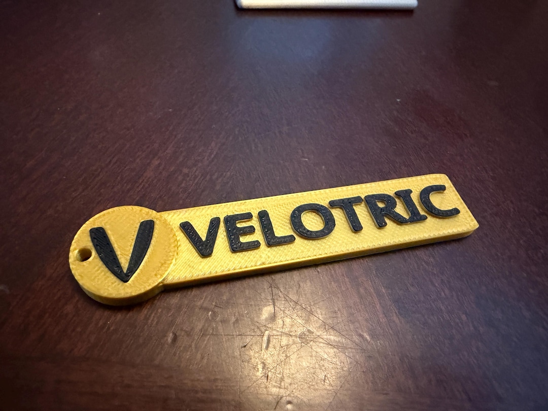 Velotric Bike - Black on Gold With Logo Keychain - Etsy