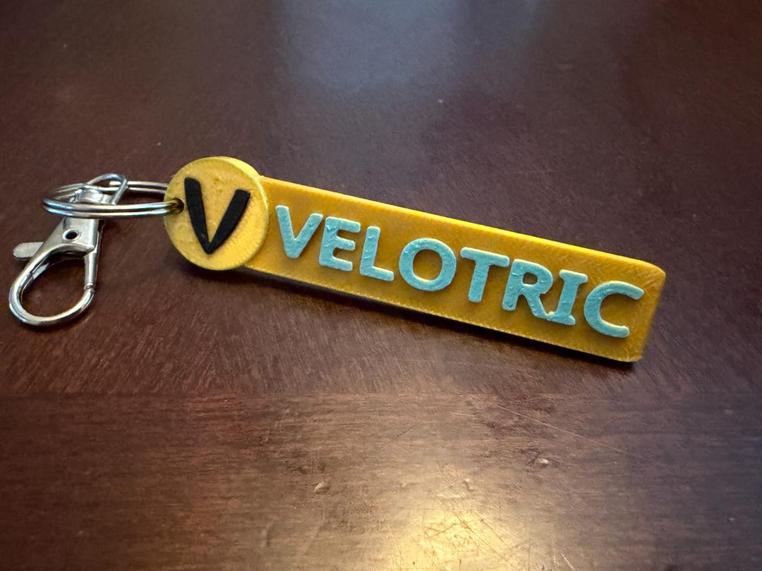 Velotric Bike - Teal on Gold With Logo Keychain - Etsy