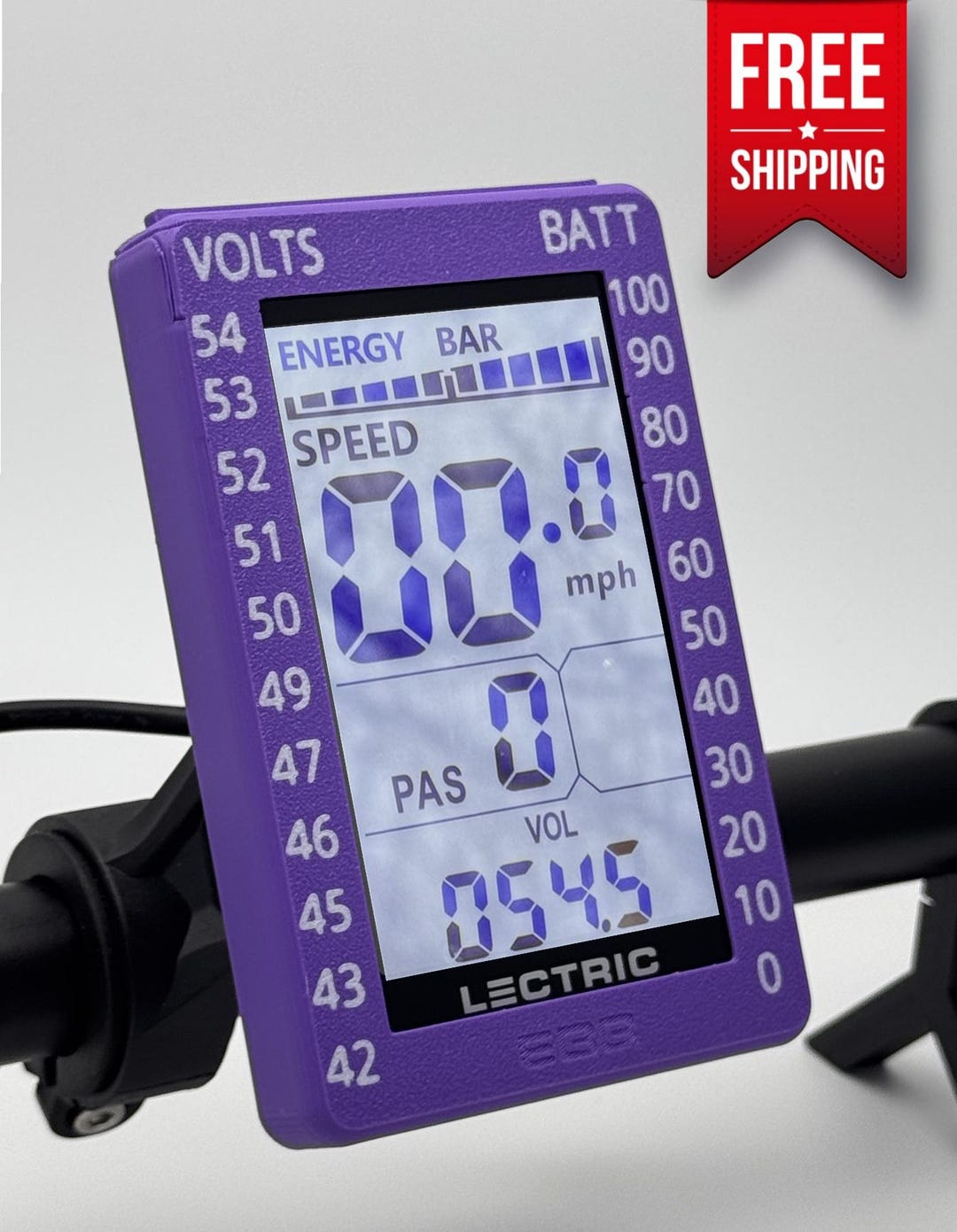 Lectric Ebikes Display Cover - Clear Shield W/ Battery & Voltage Chart ...