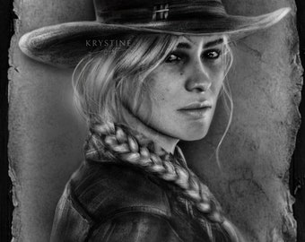 Red Dead Redemption 2 Sadie Adler Poster A5/A4/A3/A2 Wall Art Gaming ...