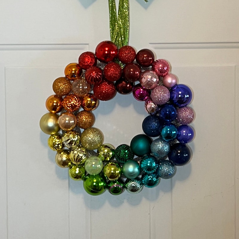 Rainbow Wreath - Etsy