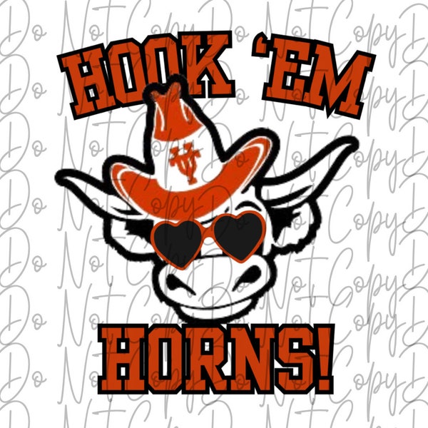 Hook Em Horns Shirt - Etsy