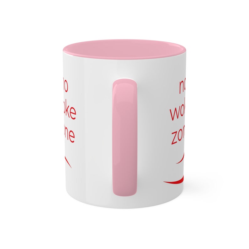 Trump Support- No Woke Zone Mug, Red Wave Design, 11oz Coffee Mug ...