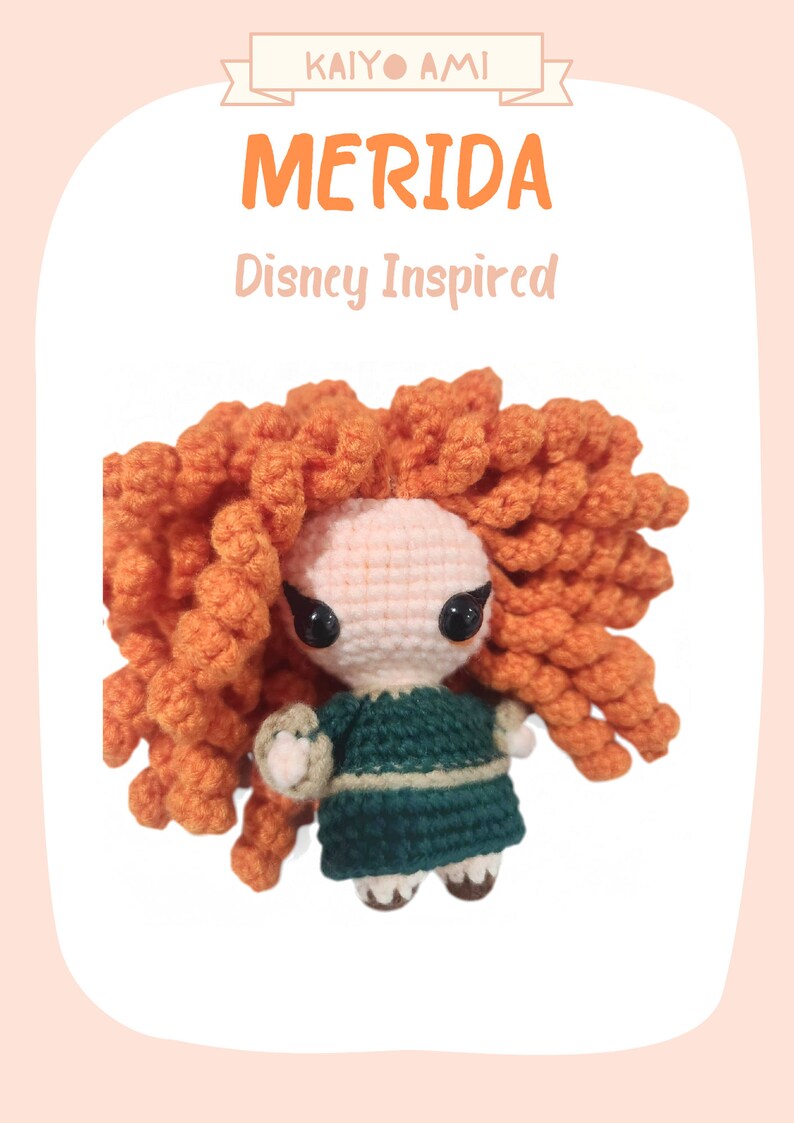 Merida Brave Inspired - PDF Pattern [amigurumi Doll] [brave Crochet] [merida Pattern] [DIY ...