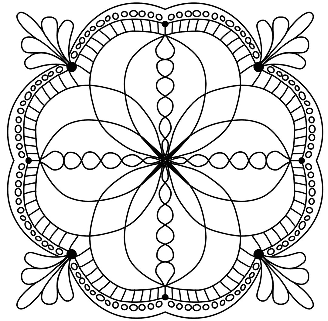 Mandala Coloring Pages 6-10 - Etsy