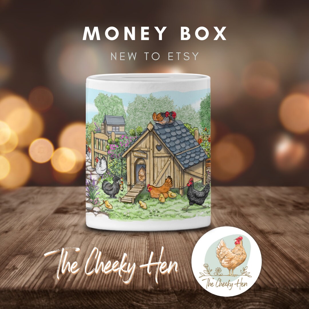Ceramic Money Box "farmyard Paradise", Chicken Gifts, Garden Gifts ...