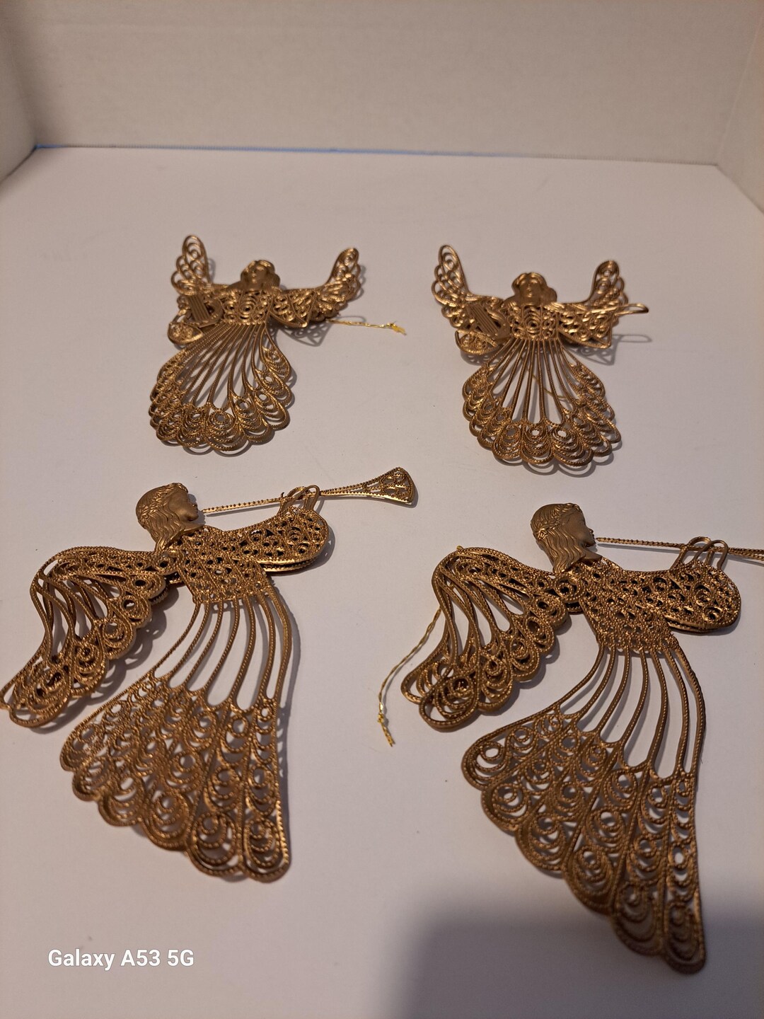 Set of 4 Large Angel Ornaments - Etsy