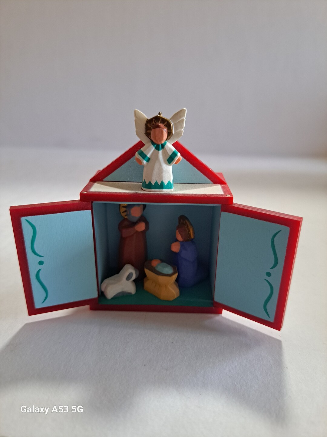 Creche Nativity Ornament - Etsy
