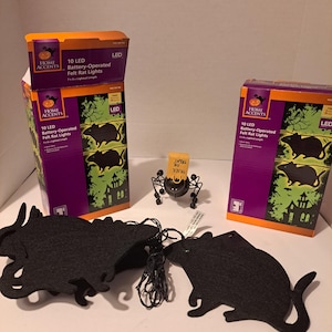 Battery Operated Felt Rat Lights and Spider Decor - Etsy
