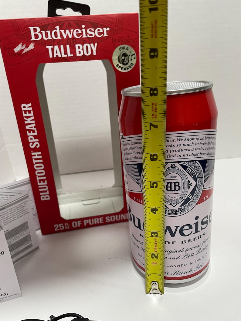 Budweiser Tall Boy Bluetooth Speaker - Etsy
