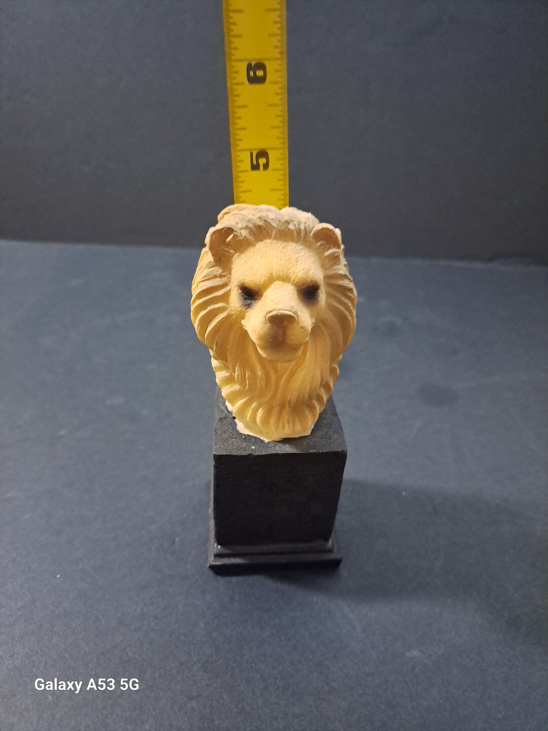 Resin Lion Head on Podium - Etsy