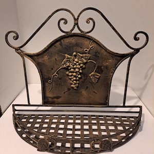 Metal Grape Wall Shelf - Etsy