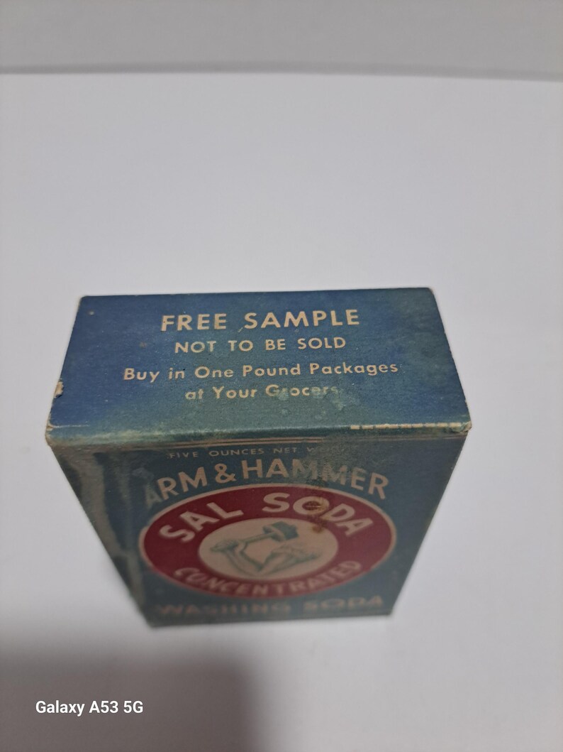 1950s Arm & Hammer Sal Soda Sample Size. Full - Etsy